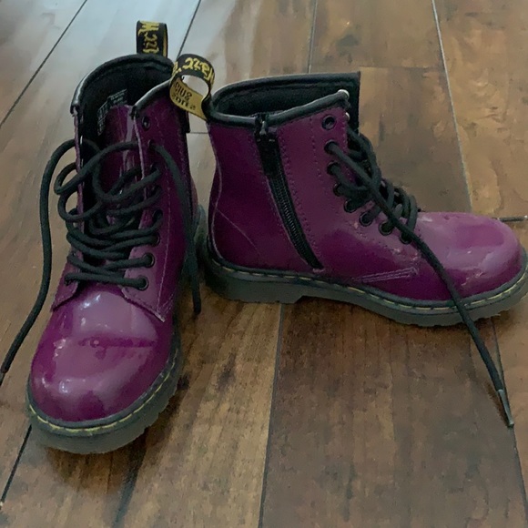 Dr. Martens | Shoes | Euc Purple Patent Leather Doc Martins | Poshmark